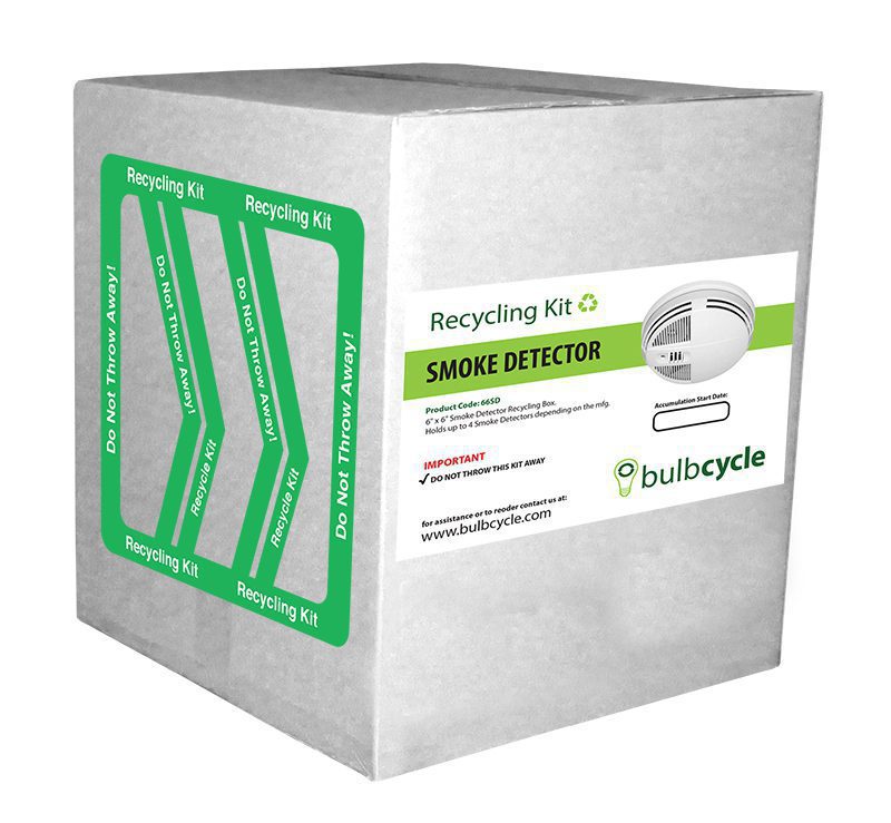 Medium Smoke Detector Disposal Box (Holds 24) - BulbCycle: Fluorescent ...